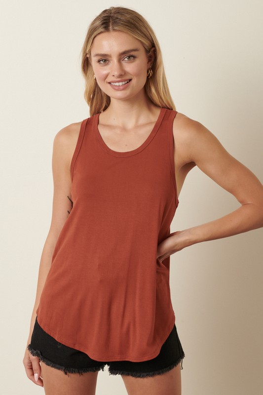 ROUND NECK TANK - 6th Street Fashions and Footwear