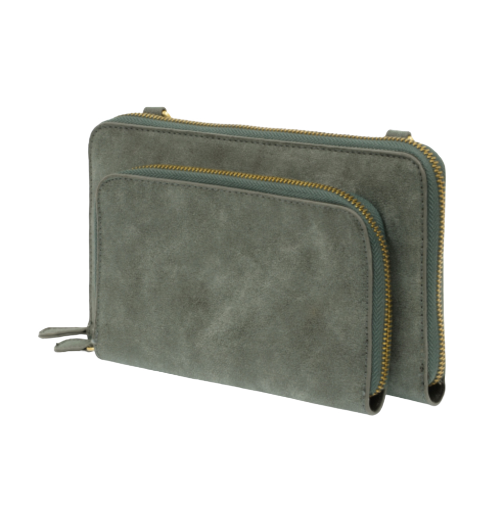 JOY SUSAN CONVERTIBLE ZIP AROUND - CYAN - 6th Street Fashions and Footwear