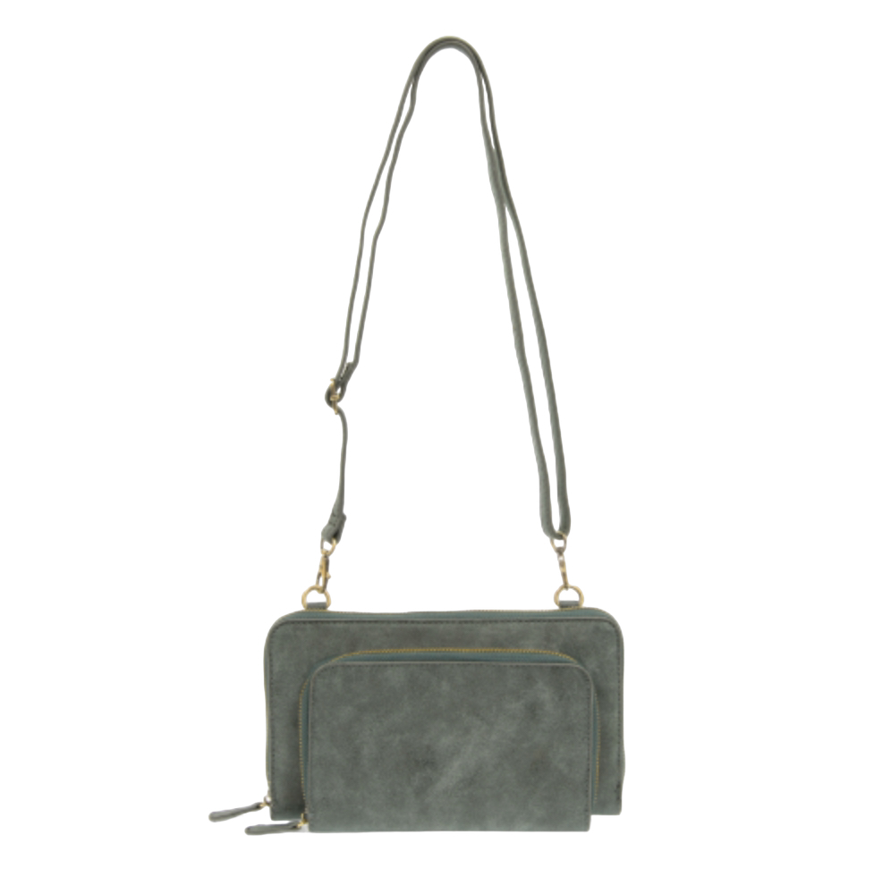 JOY SUSAN CONVERTIBLE ZIP AROUND - CYAN - 6th Street Fashions and Footwear