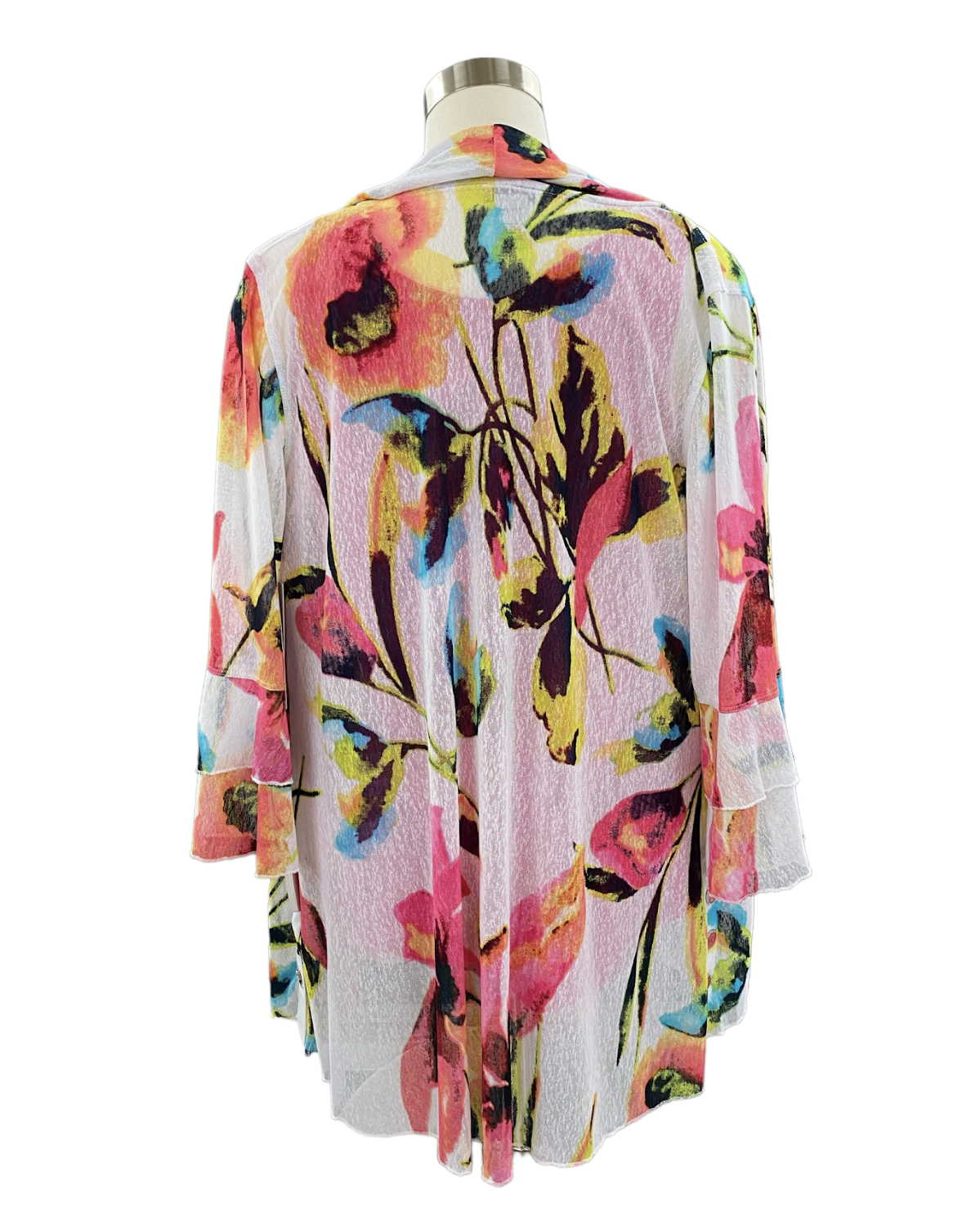 Multiples Floral Mesh Open Cardigan 6th Street Fashions And Footwear
