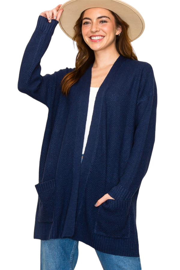 Waffle Knit Cardigan 6th Street Fashions And Footwear