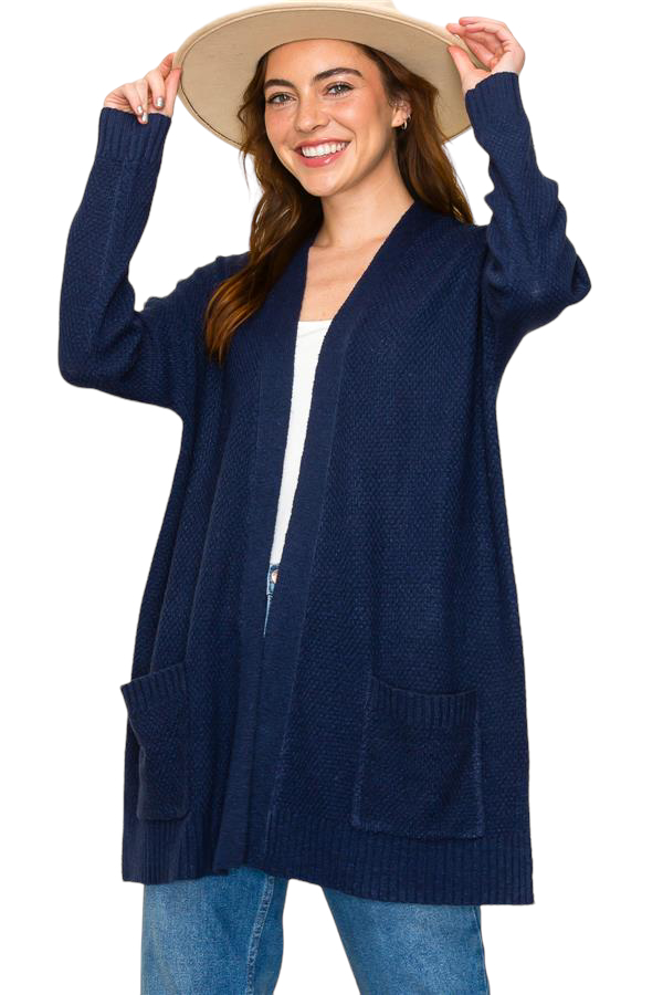 Waffle Knit Cardigan 6th Street Fashions And Footwear