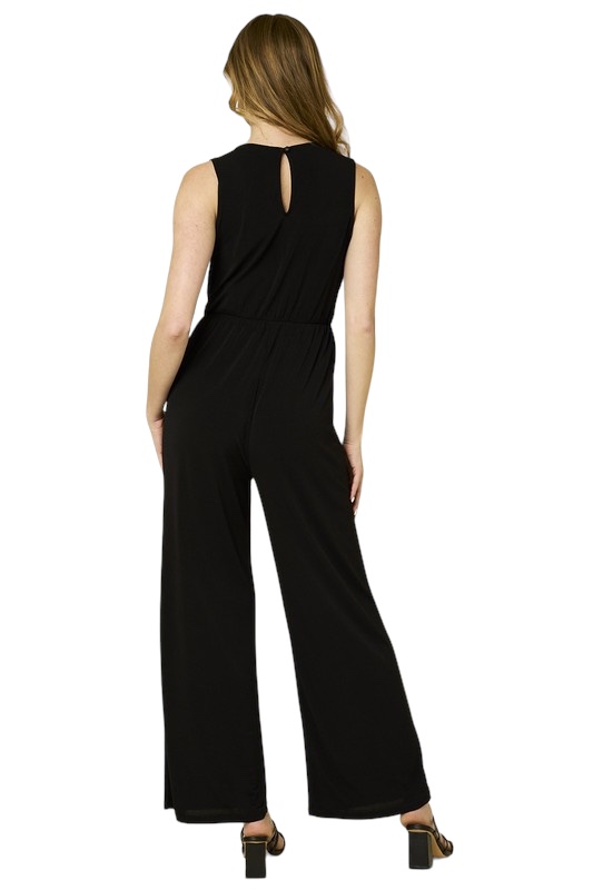 GILLI WRAP FRONT O RING JUMPSUIT - 6th Street Fashions and Footwear