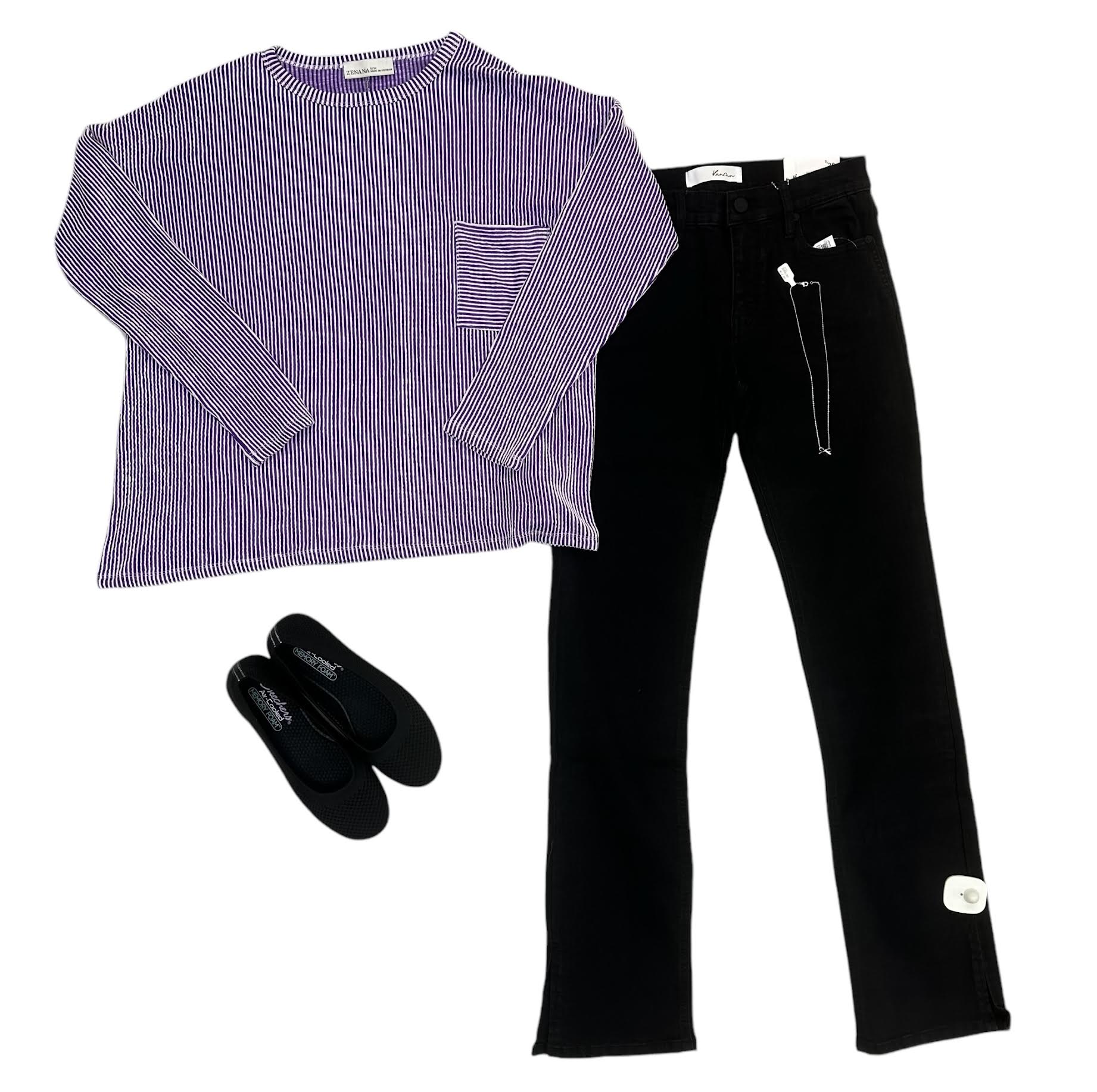ZENANA RIB KNIT OVER SIZED POCKET TOP - 6th Street Fashions and Footwear